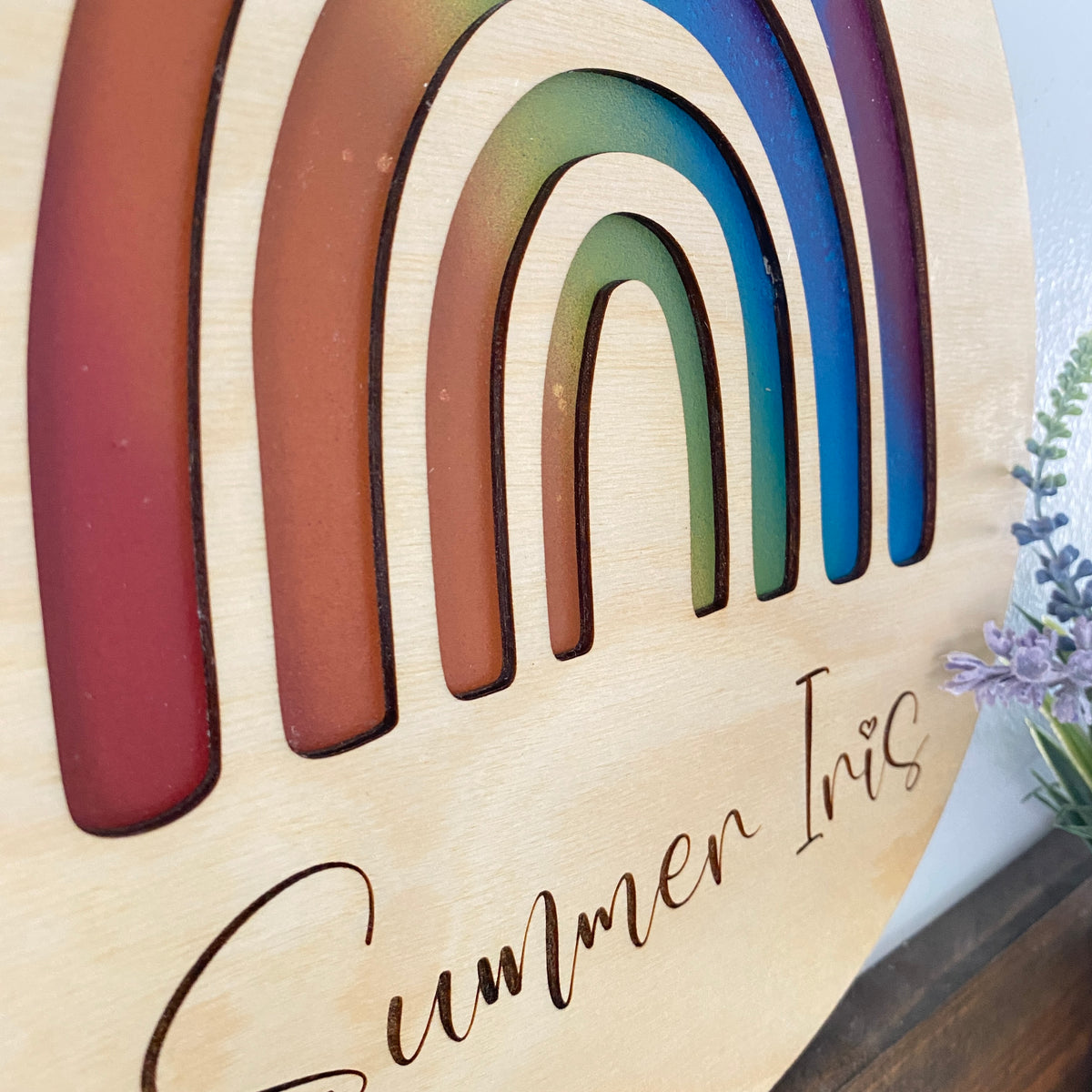 The Rainbow Sign - Custom Engraved Rainbow Sign – My Little Itch
